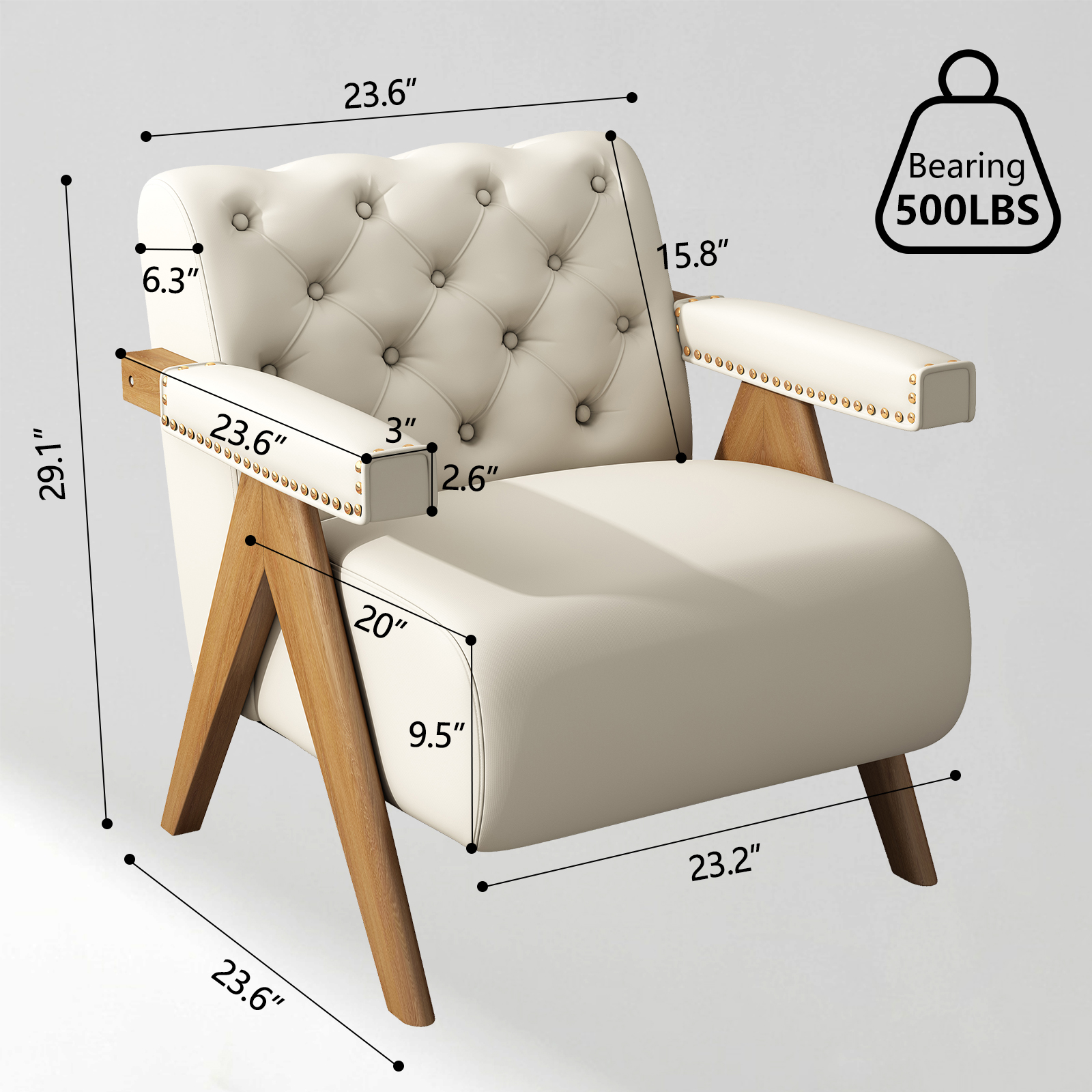 A515 Mid Century Wingback Accent Chair | SeekFancy.com